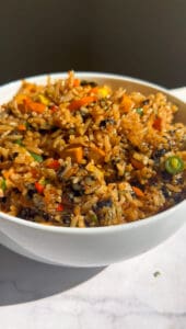 Seaweed Fried Rice - The Foodie Takes Flight