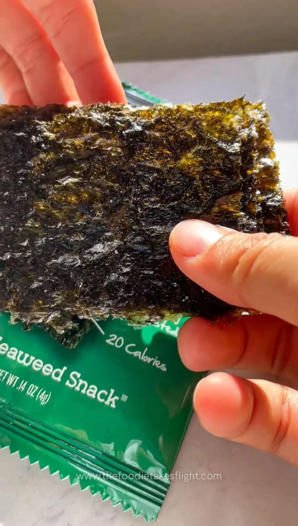 Seaweed Fried Rice - The Foodie Takes Flight