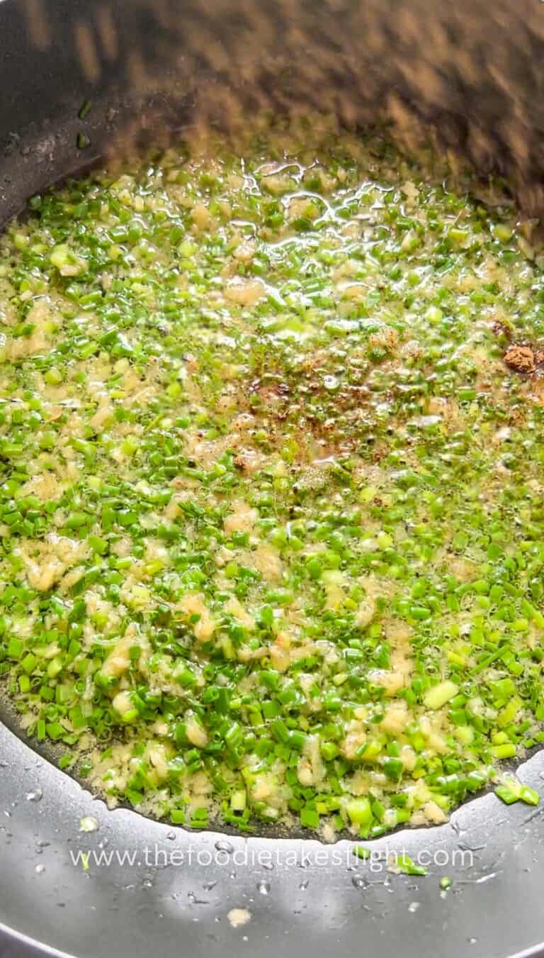 Pan Fried Tofu with Ginger Scallion Sauce - The Foodie Takes Flight