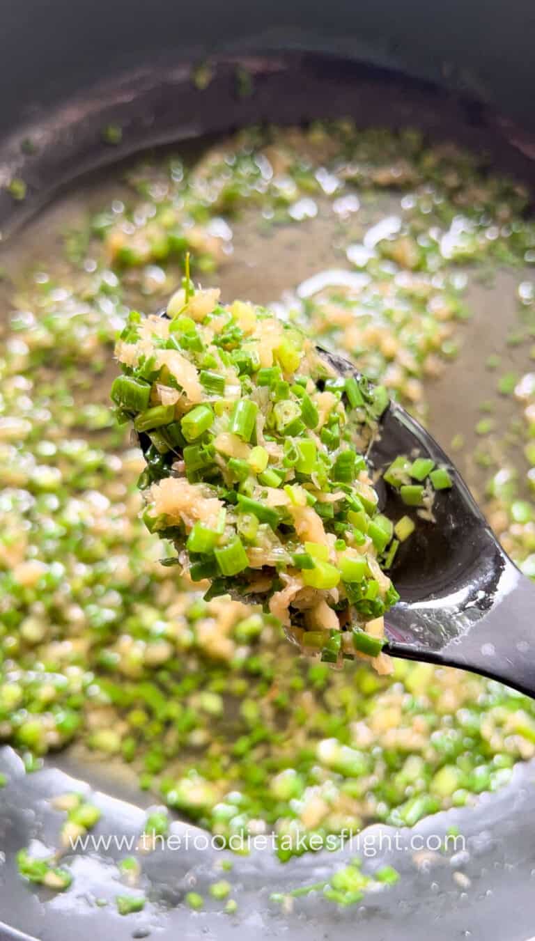 Pan Fried Tofu with Ginger Scallion Sauce - The Foodie Takes Flight