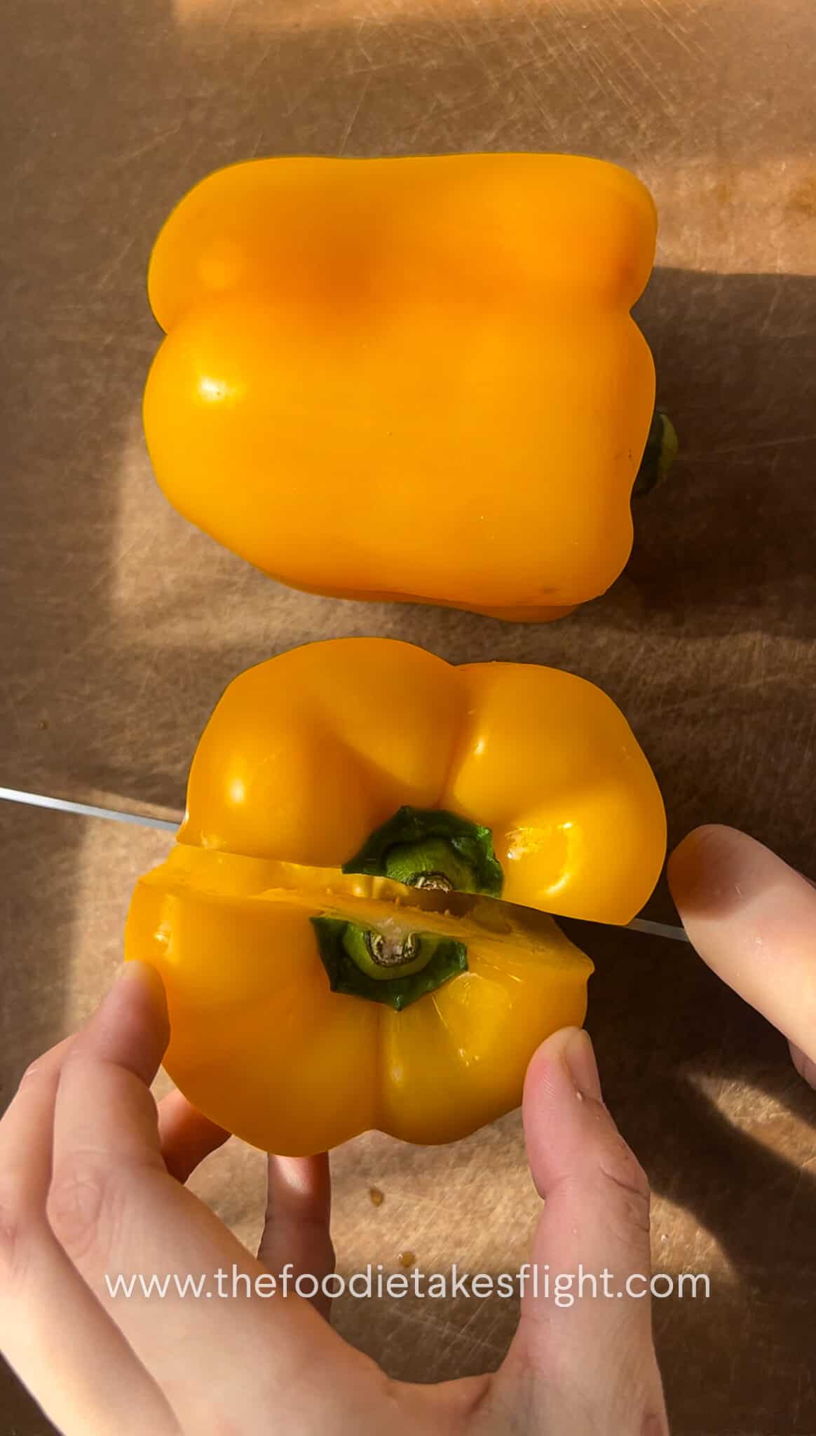 Filipino-Style Stuffed Bell Peppers - The Foodie Takes Flight