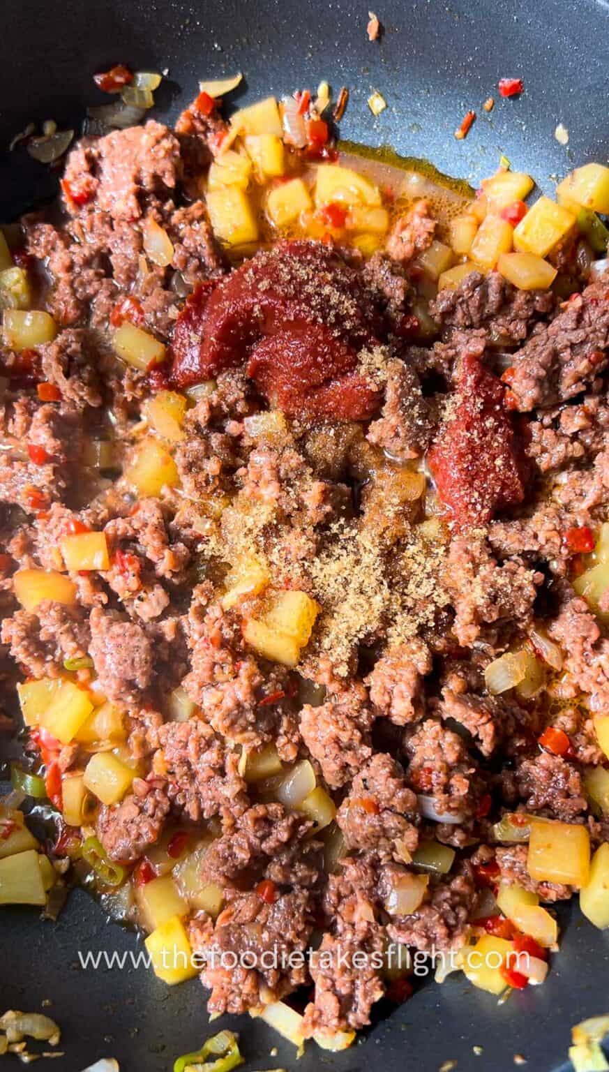 Filipino-Style Stuffed Bell Peppers - The Foodie Takes Flight