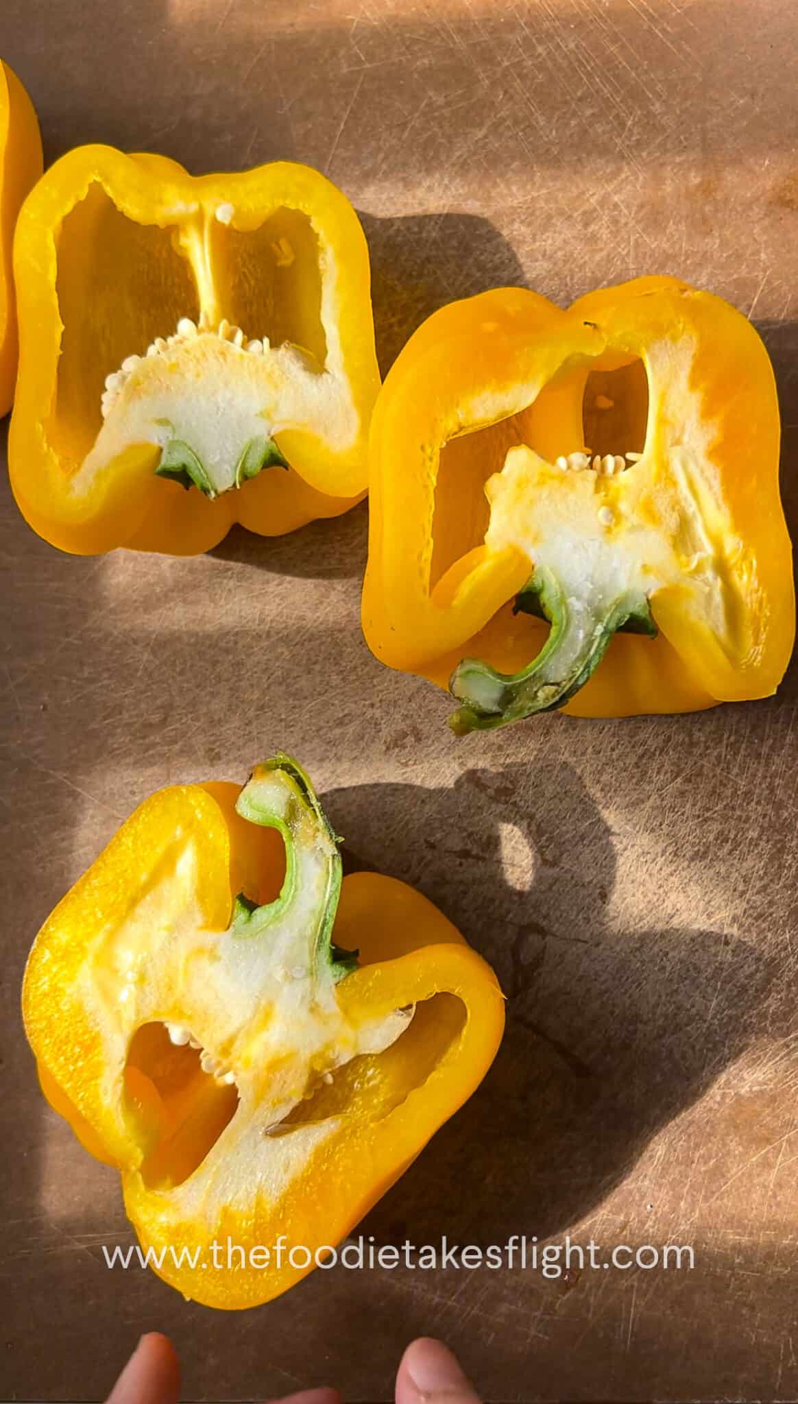 Filipino-Style Stuffed Bell Peppers - The Foodie Takes Flight