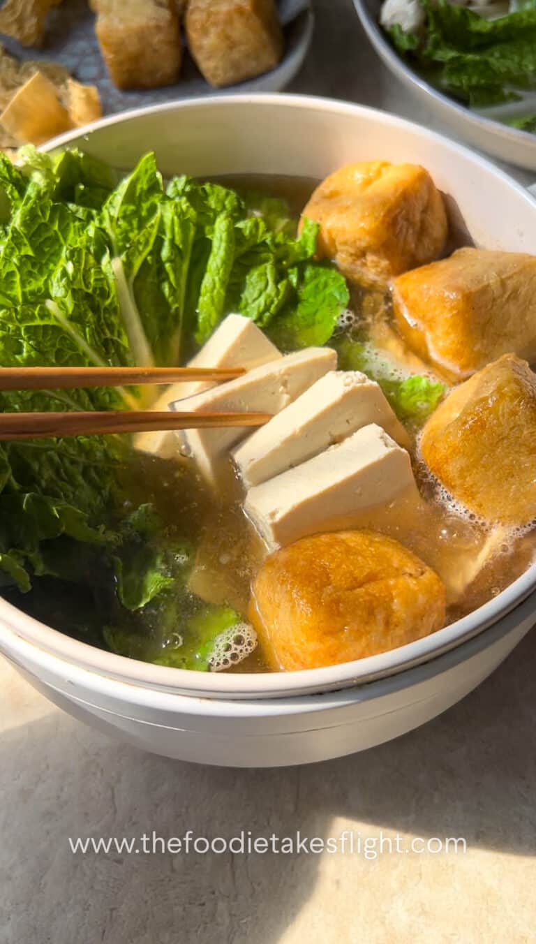Vegan Chinese Hot Pot at Home - The Foodie Takes Flight