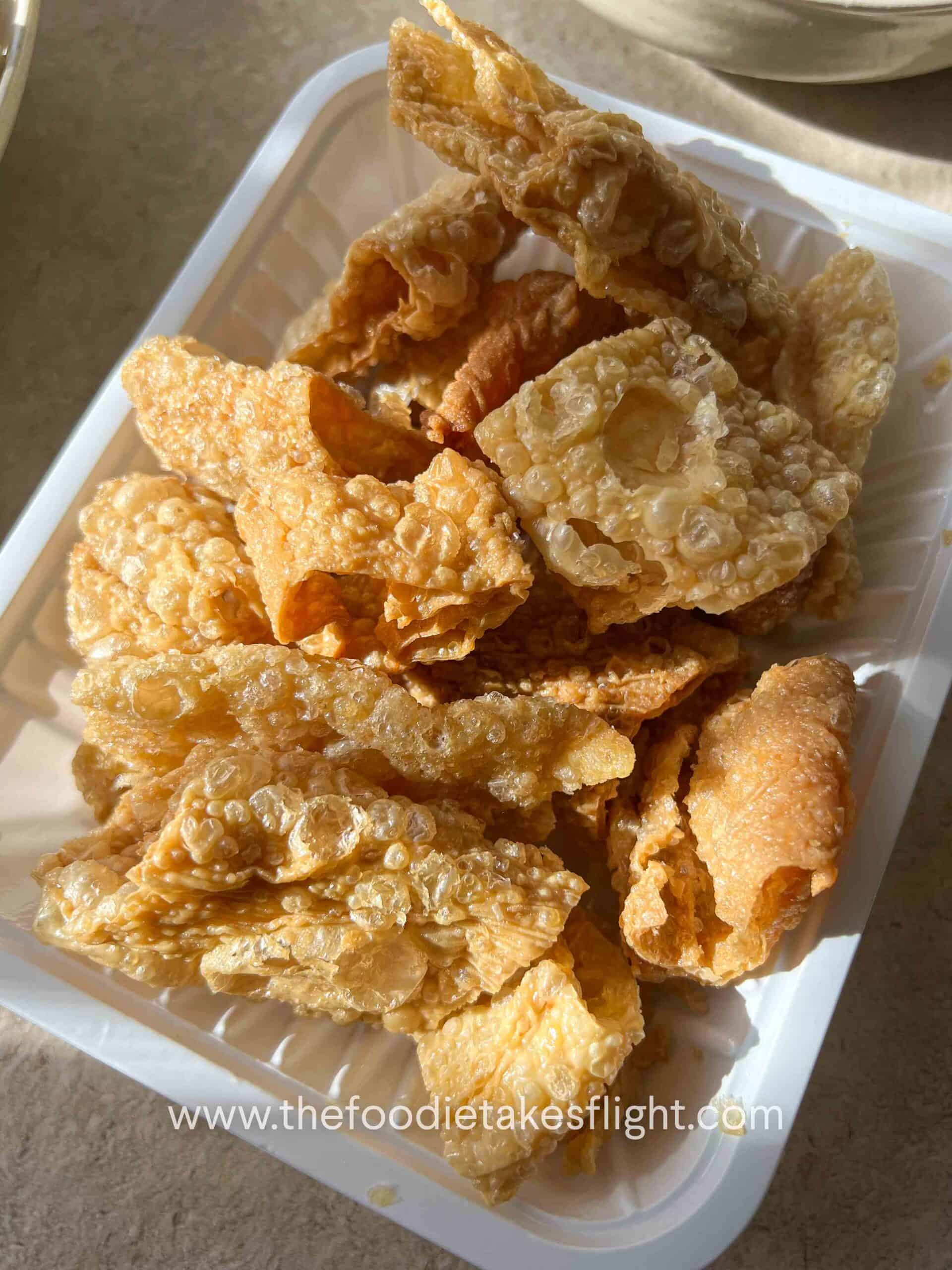 Braised Beancurd Skin with Mushrooms - The Foodie Takes Flight