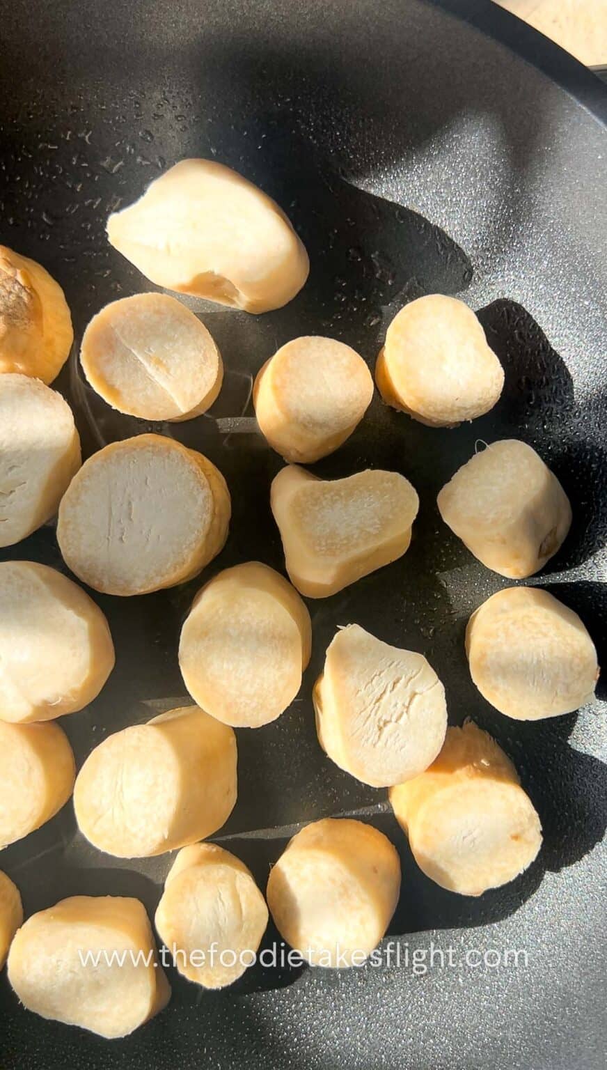 Miso Garlic King Oyster Mushrooms - The Foodie Takes Flight