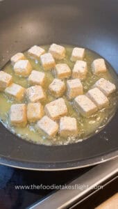 Crispy Tofu with Soy Citrus Glaze - The Foodie Takes Flight