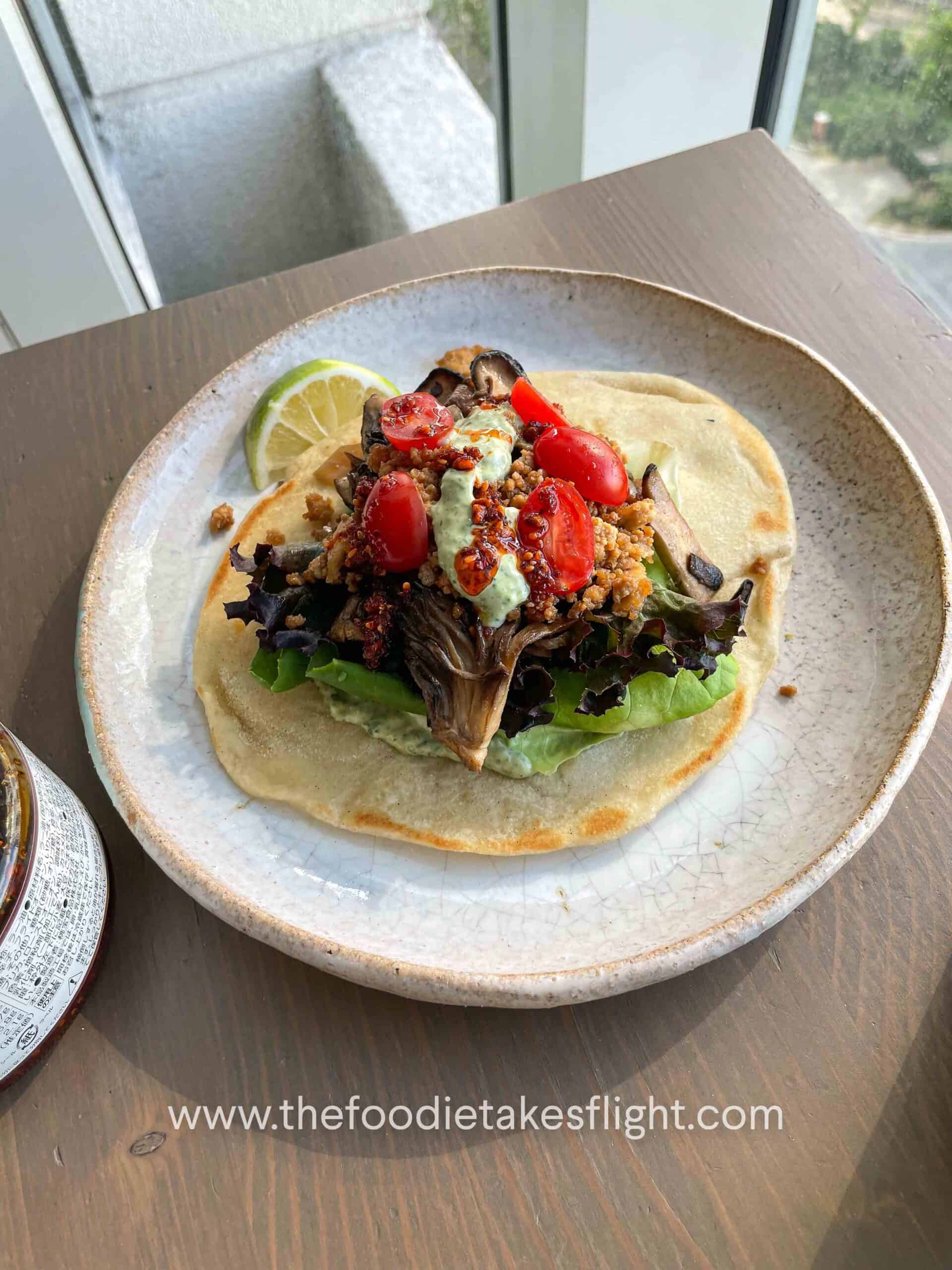 Zesty Tofu and Mushroom Wraps with Pesto Mayo - The Foodie Takes Flight