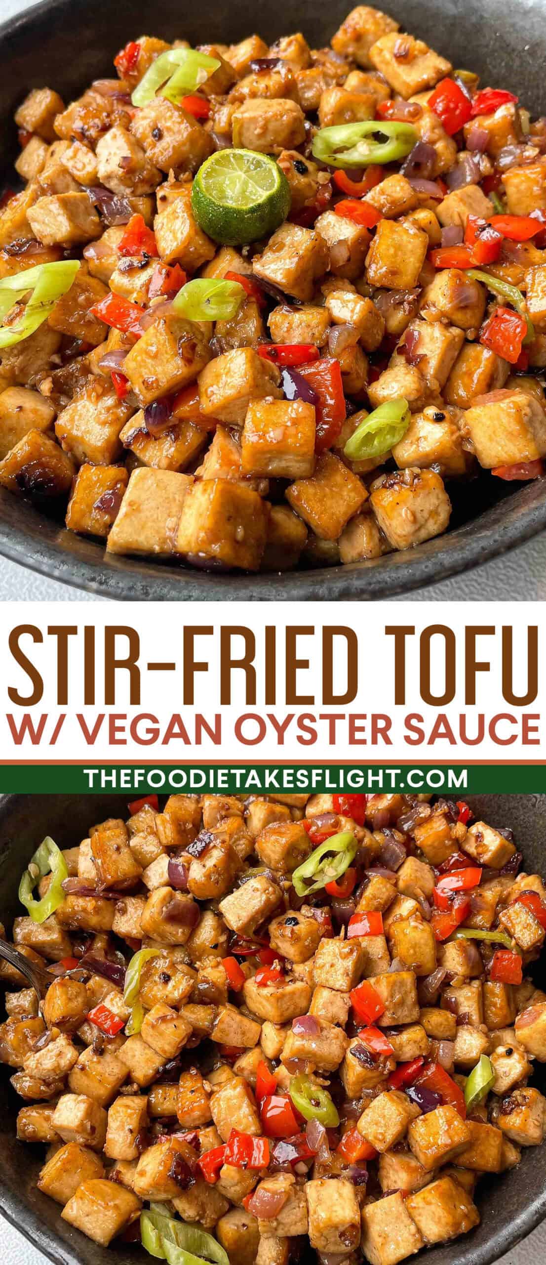 Quick Tofu Stir-Fry with Oyster Sauce - The Foodie Takes Flight
